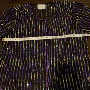 Odeon by Kris | Jackets & Coats | Black Lace Open Face Jacket W Sequins ...